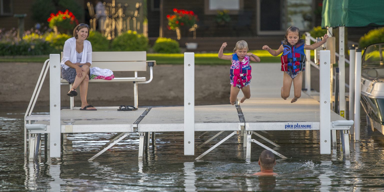 New Docks - Round Lake Marina - Hayward Wisconsin - Boat - Pontoon ...